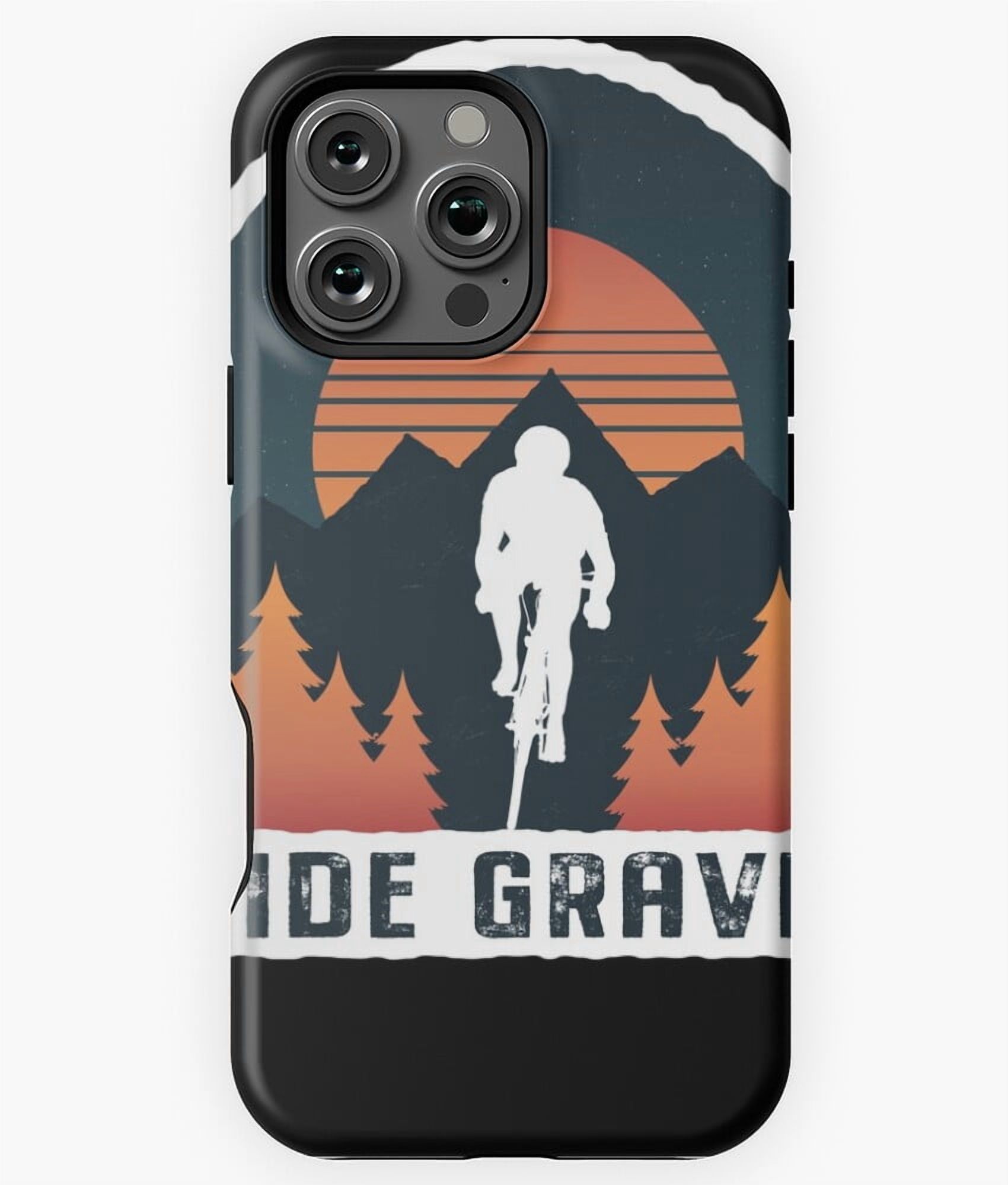 Ride Gravel Bicycle Cyclist Mountain Phone Case for iPhone 16 15 14 13 ...
