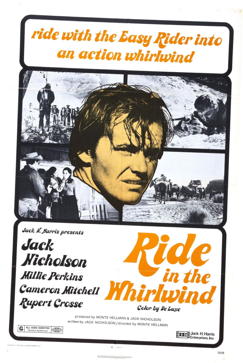Ride In The Whirlwind Movie Poster 12x16 Print on Metal Sign 12in x ...