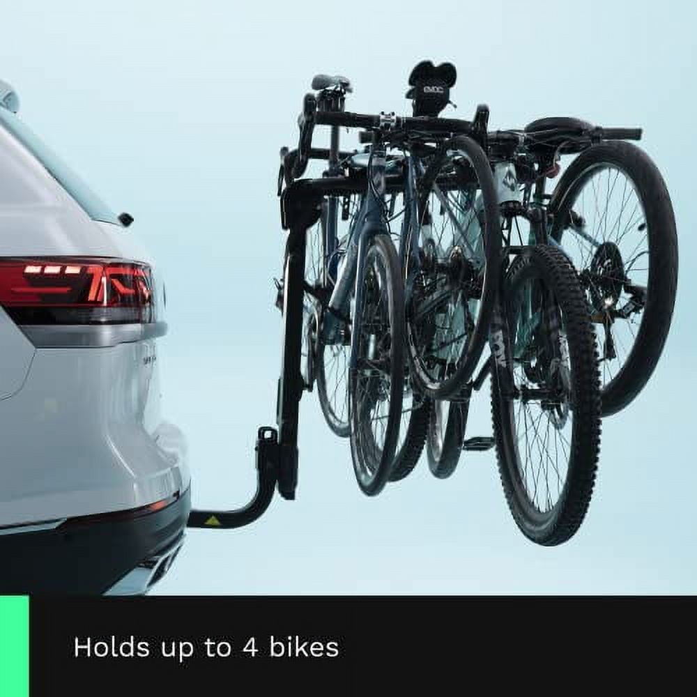 Ride KAC S4 Hitch Mounted 4-Bike Suspension Rack, Quick Release Handle ...