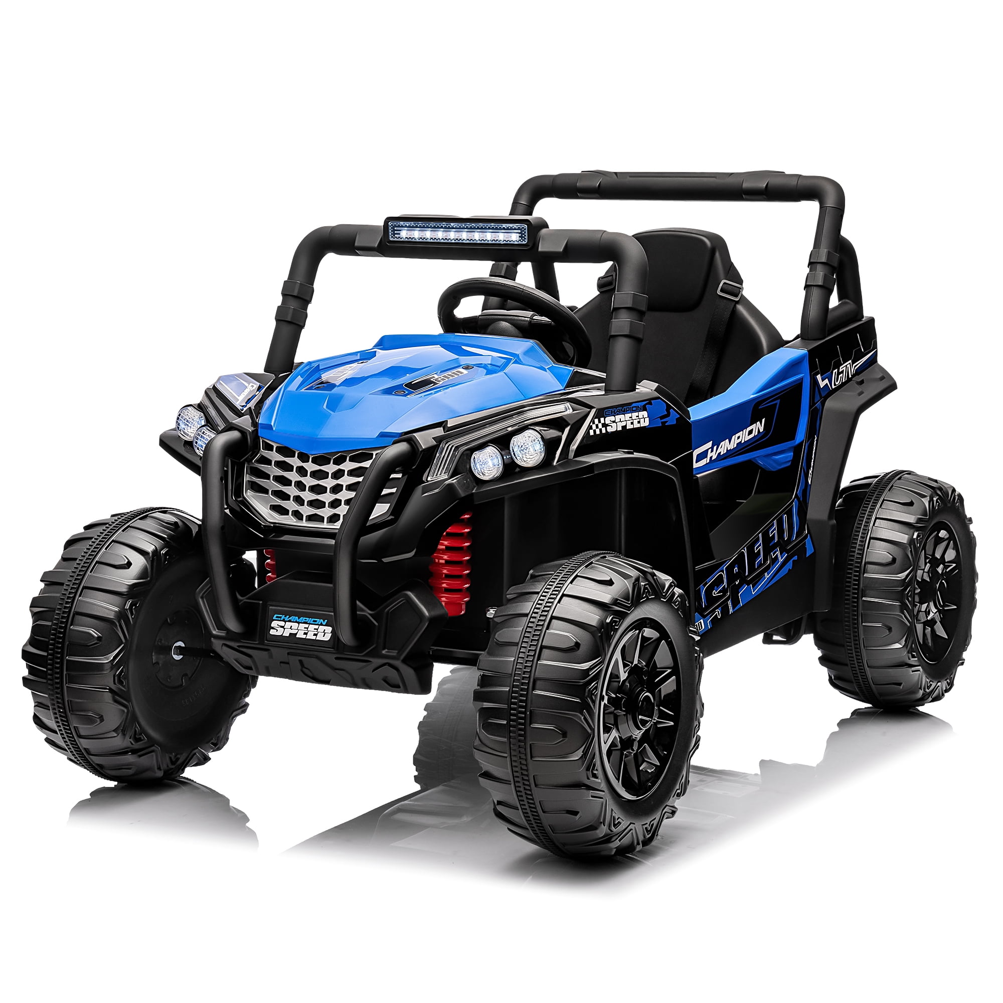 Ride On Car for Kids, 12V Toy Electric Truck UTV with Large Wide Seat ...