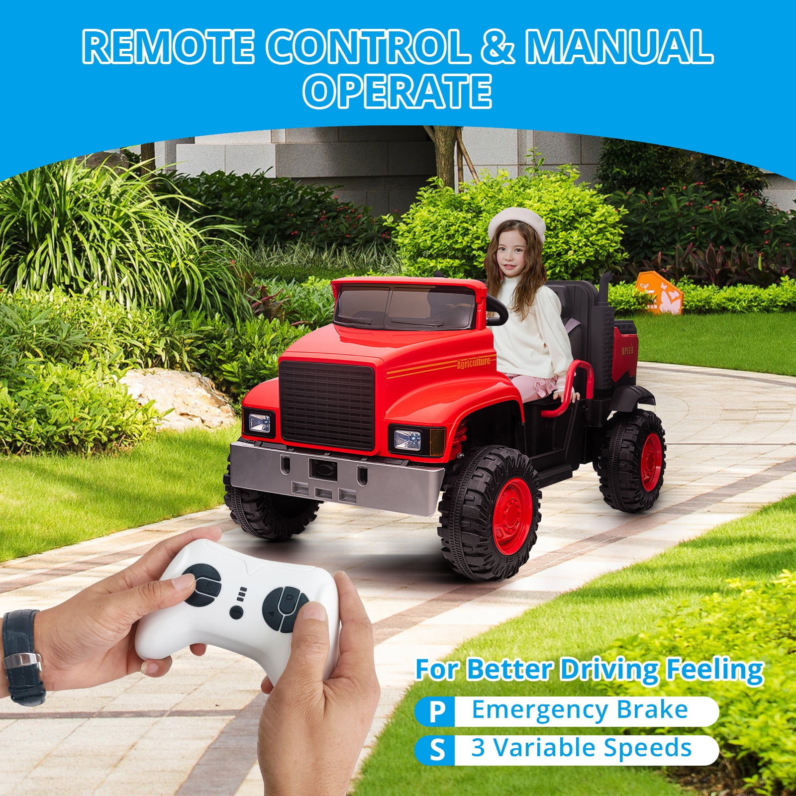 Ride On Car for Kids Ride On Car with Remote Control Electric UTV ...