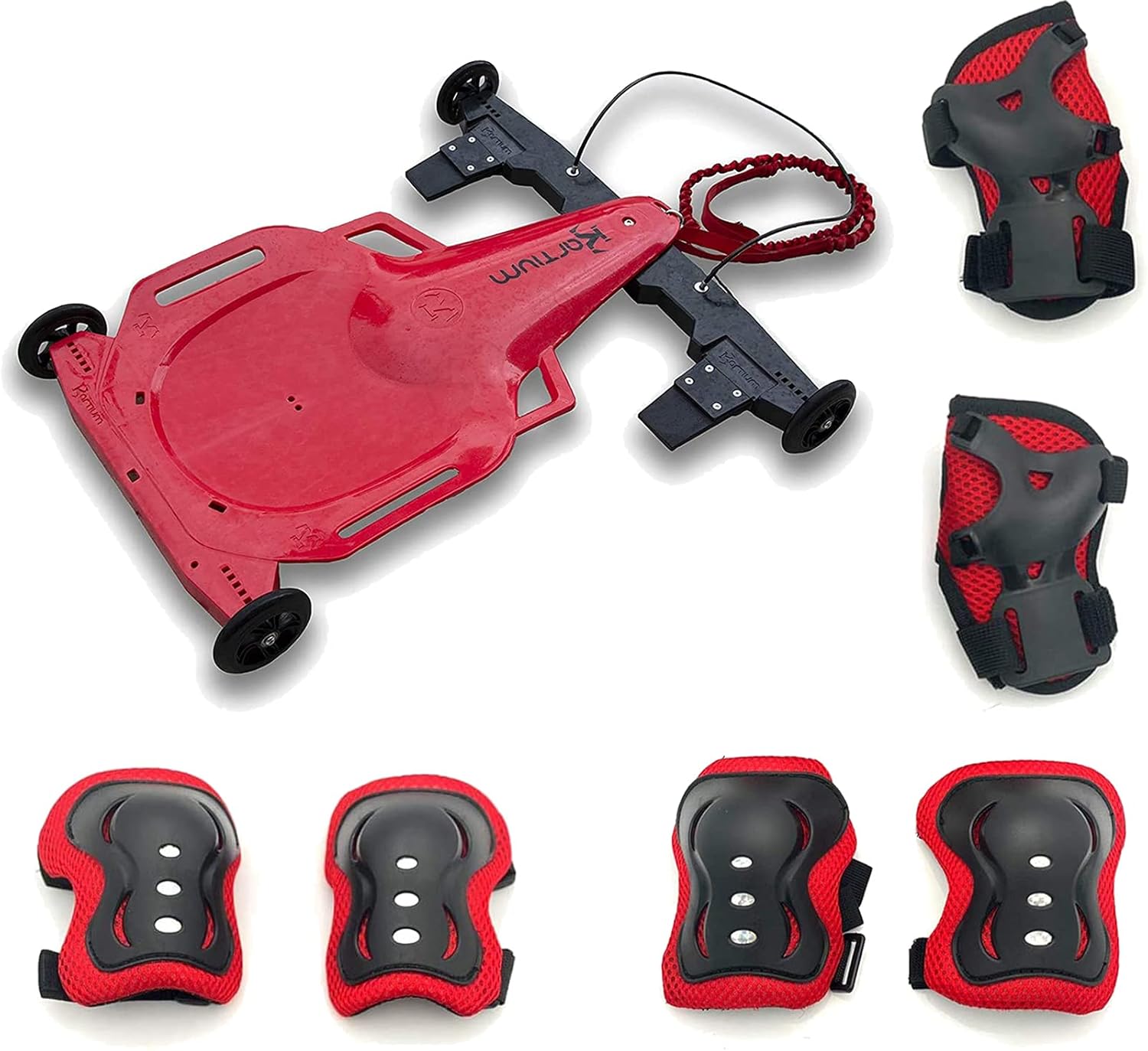 Ride On Cart, Helmet & Protective Gear Bundle for Kid, Beginners, Teens ...