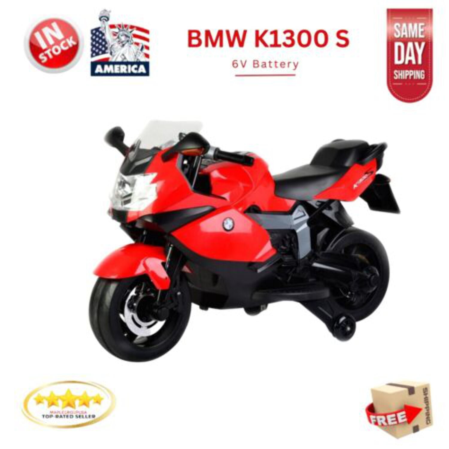 Ride On Toy Cars BMW Kids 6V 3.7 mph Powered Ride-Ons, Red - Walmart.com