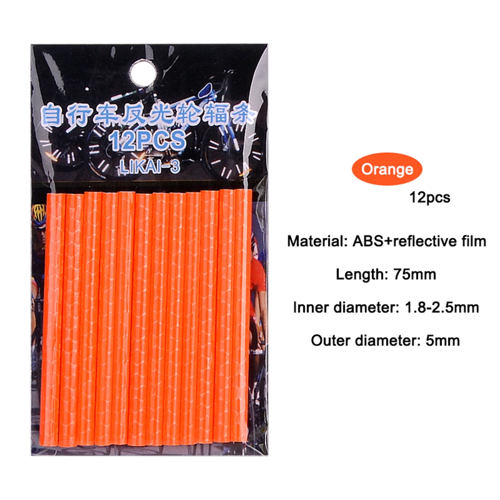 Ride Safe, Ride Fabulous HIMIWAY Trendy Bike Spokes 12Pcs Riding Bike ...