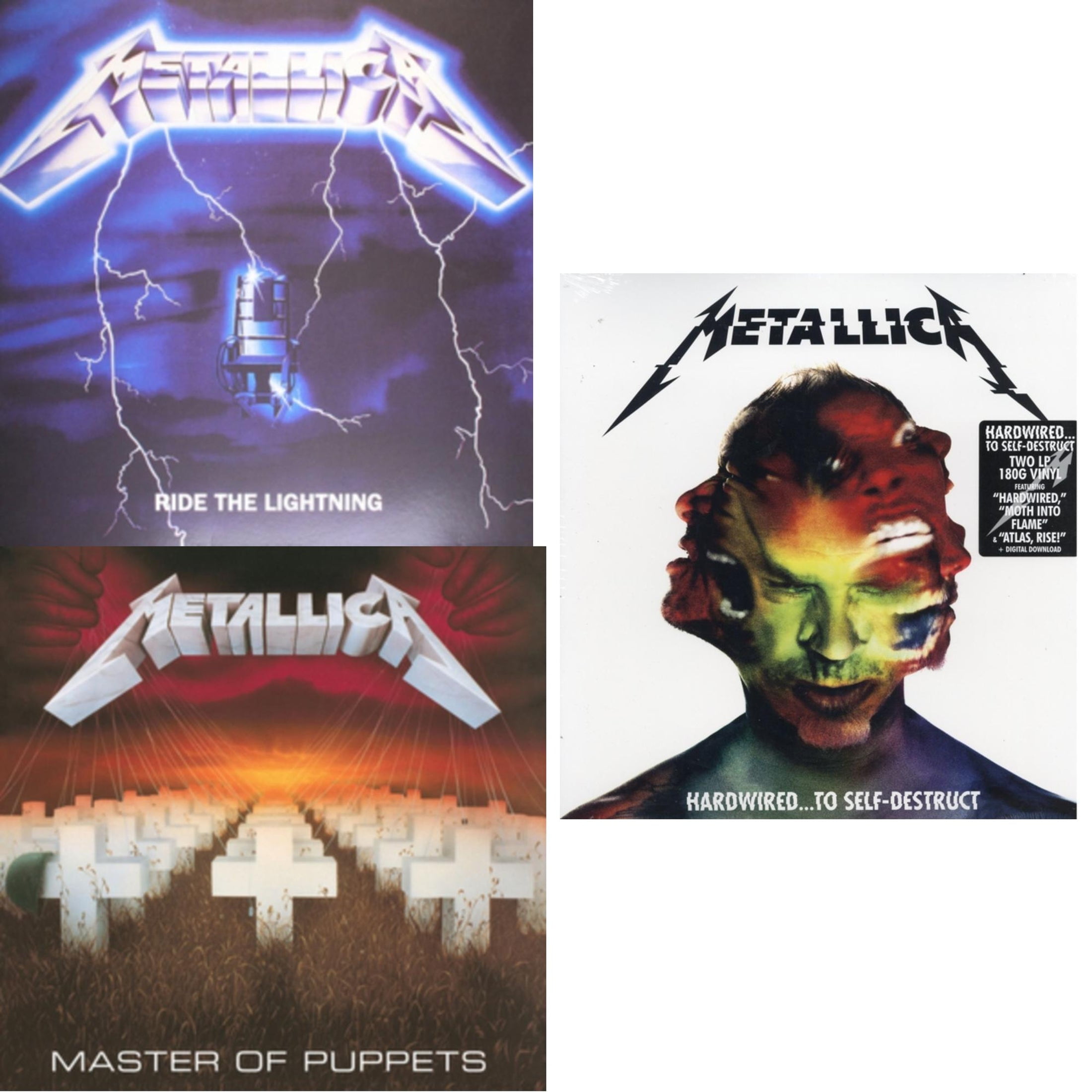 Ride The Lightning (180G) & Master Of Puppets (Remastered) & Hardwired ...