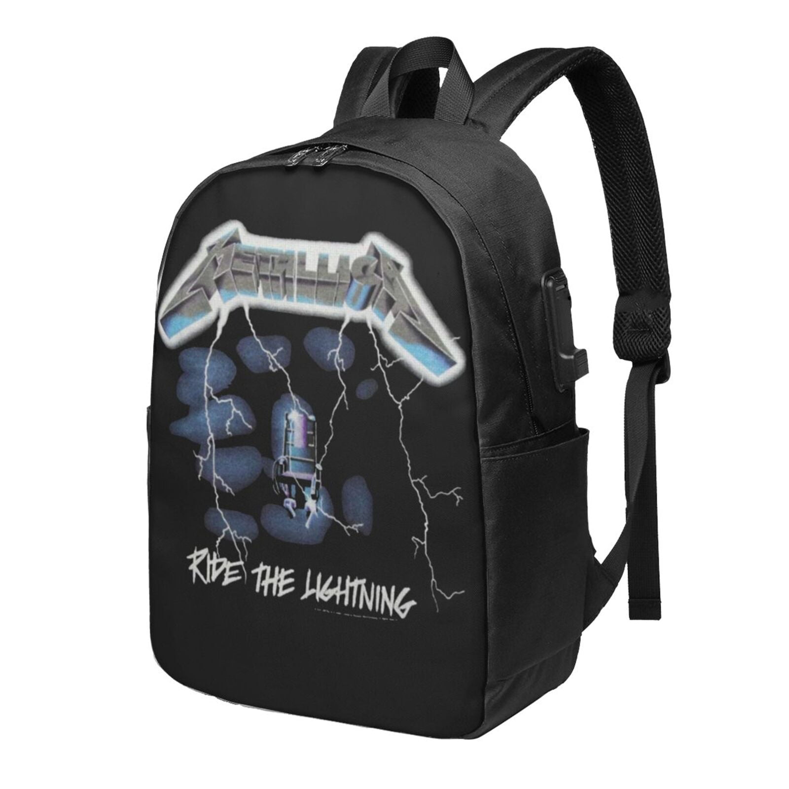 Ride The Lightning Backpack Fashion Travel Backpack Laptop Backpack 17 ...