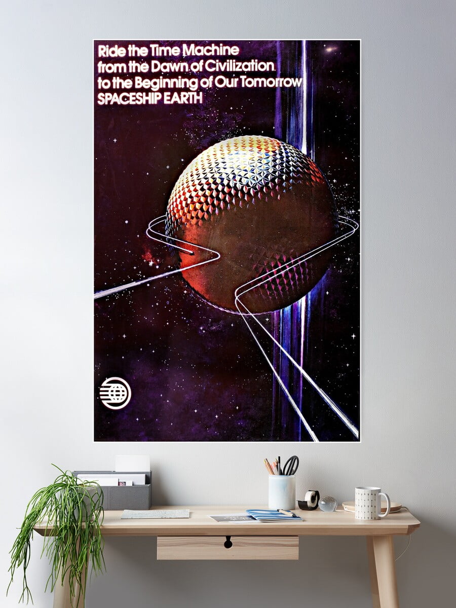 Ride The Time Machine Poster Wall Art, Modern Wall Decor For Living ...