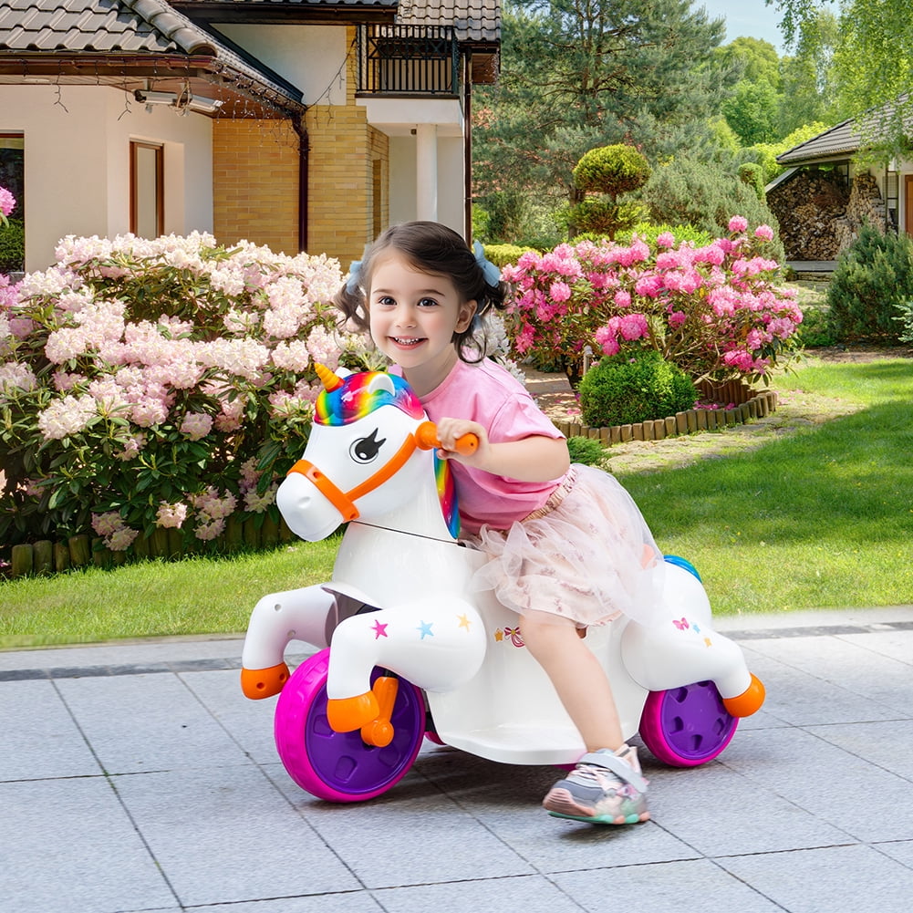 Ride on Unicorn Toy Pony Cycle Rocking Horse Unicorn for 3 to 5 Years ...