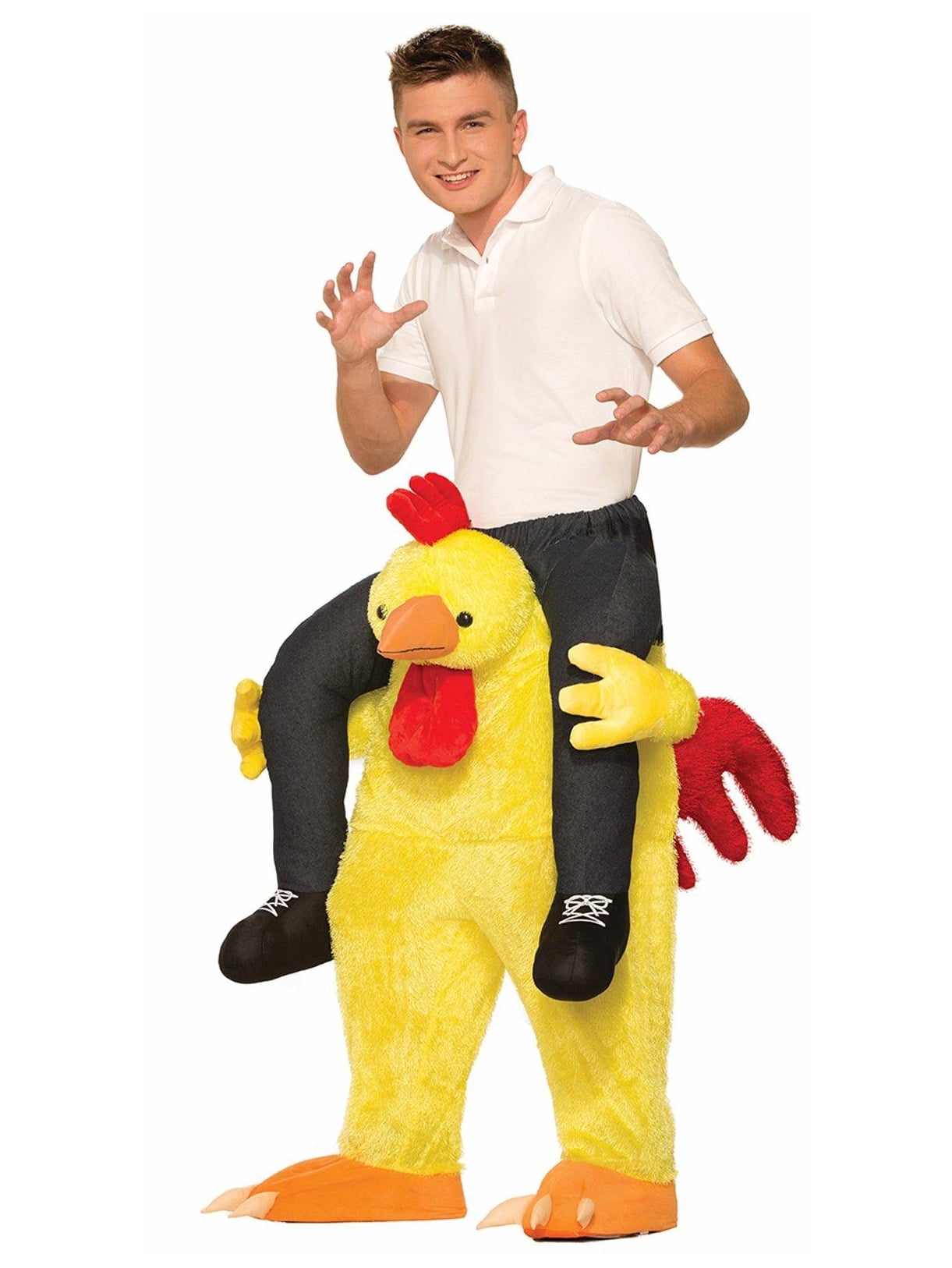 Rubies Ride-a-Chicken Costume for Adults, Unisex One Size - Walmart.com
