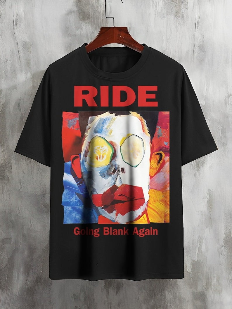 Ride band T Shirt, 90's Shoegaze Band, Going Blank Again Album ...