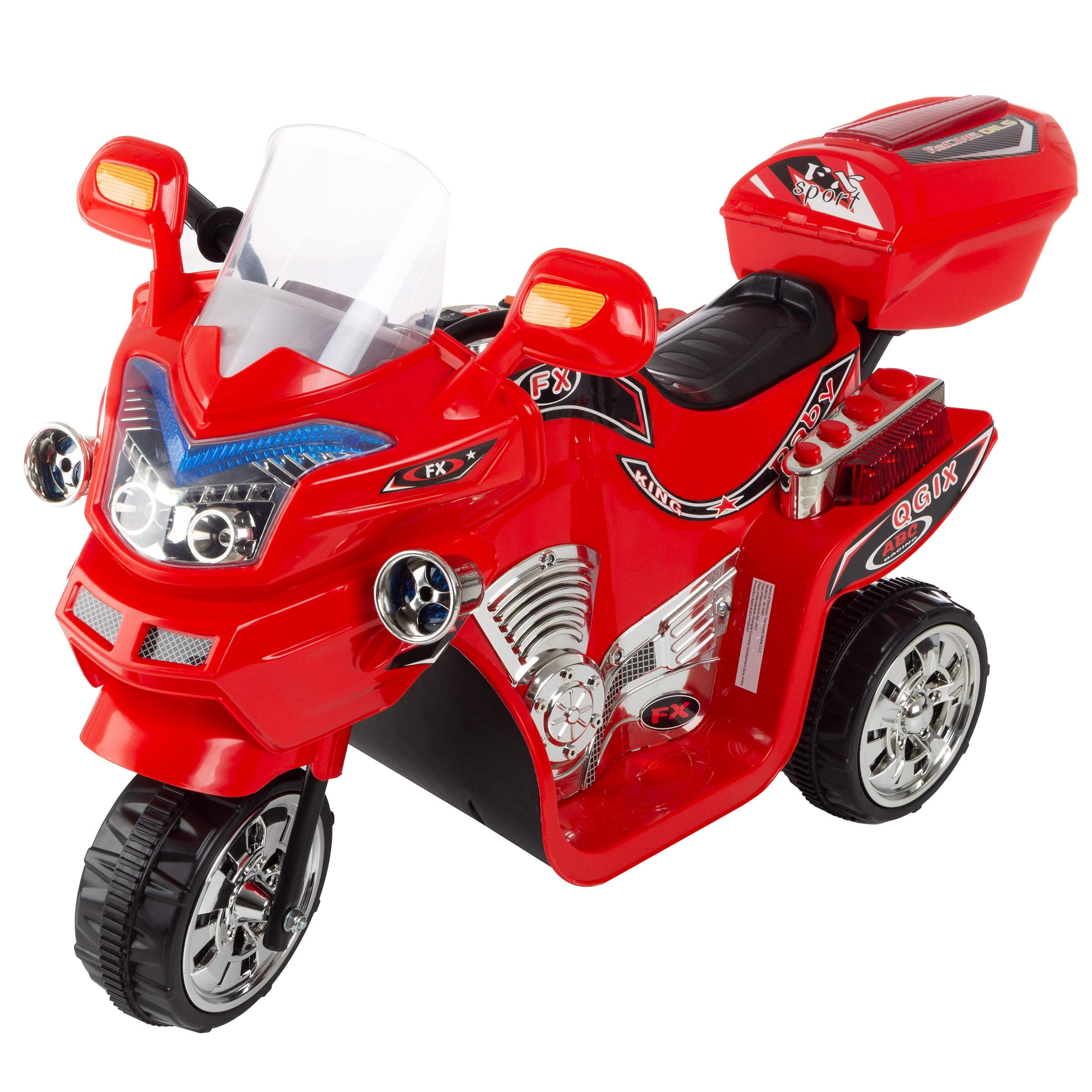 Ride on Toy, 3 Wheel Motorcycle Trike for Kids by Hey! Play! ? Battery ...