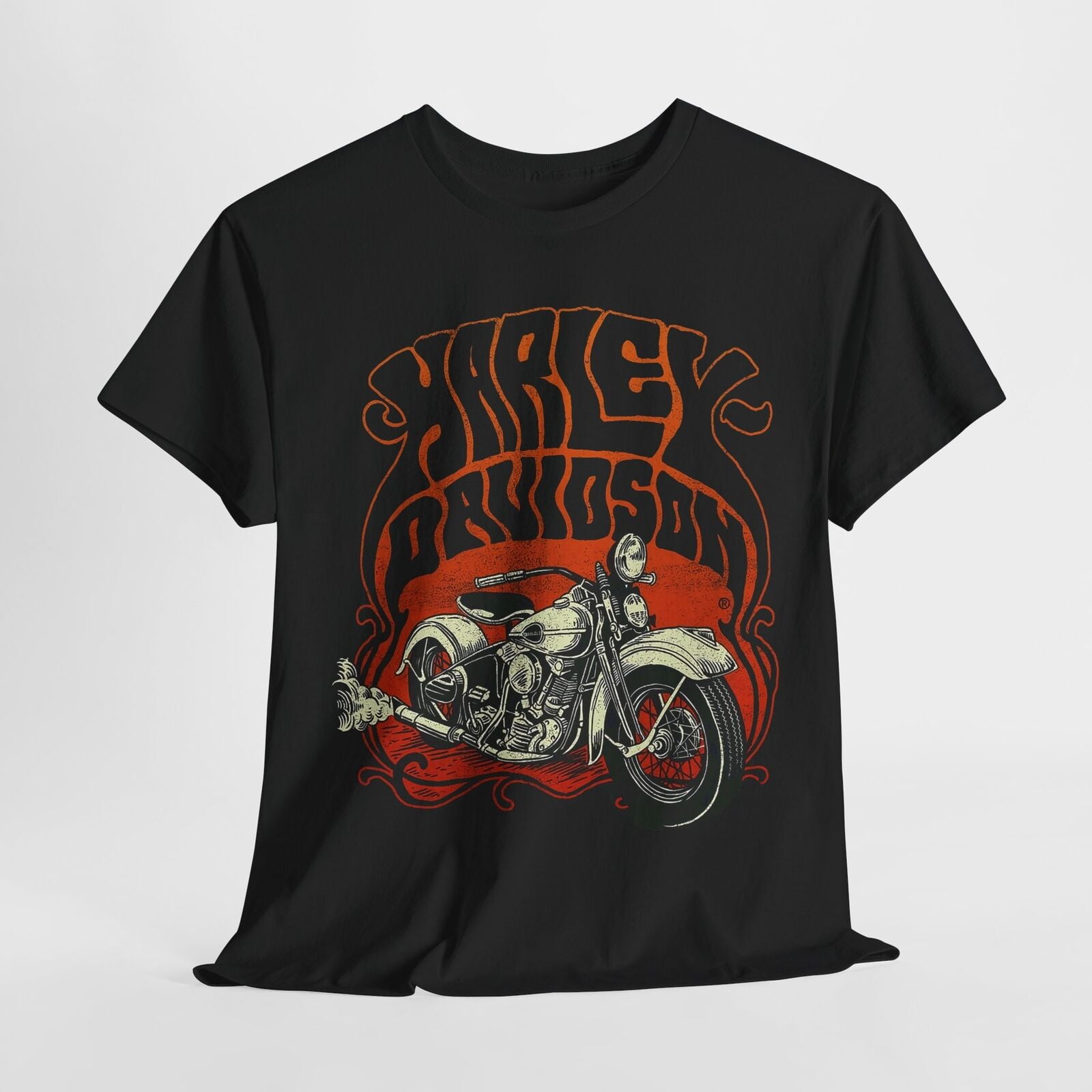 Ride the Dream: Bold Harley-Davidson Motorcycle T-Shirt with ...