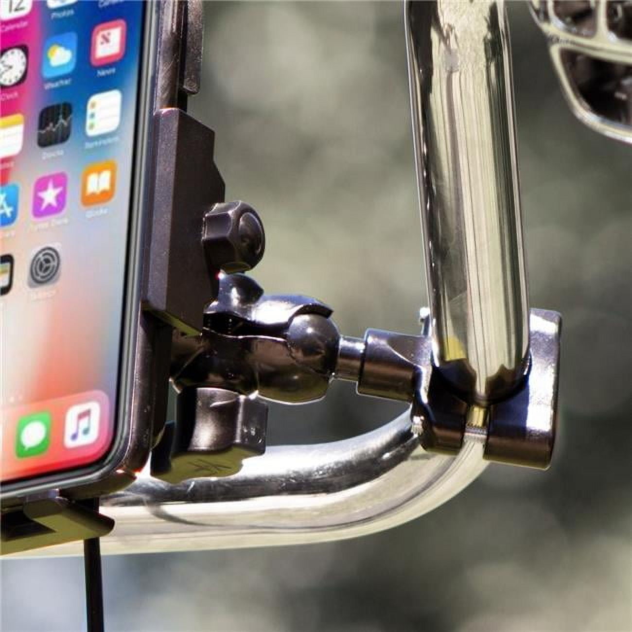 RidePower Inductive charging Phone mount with articulating ball mount ...
