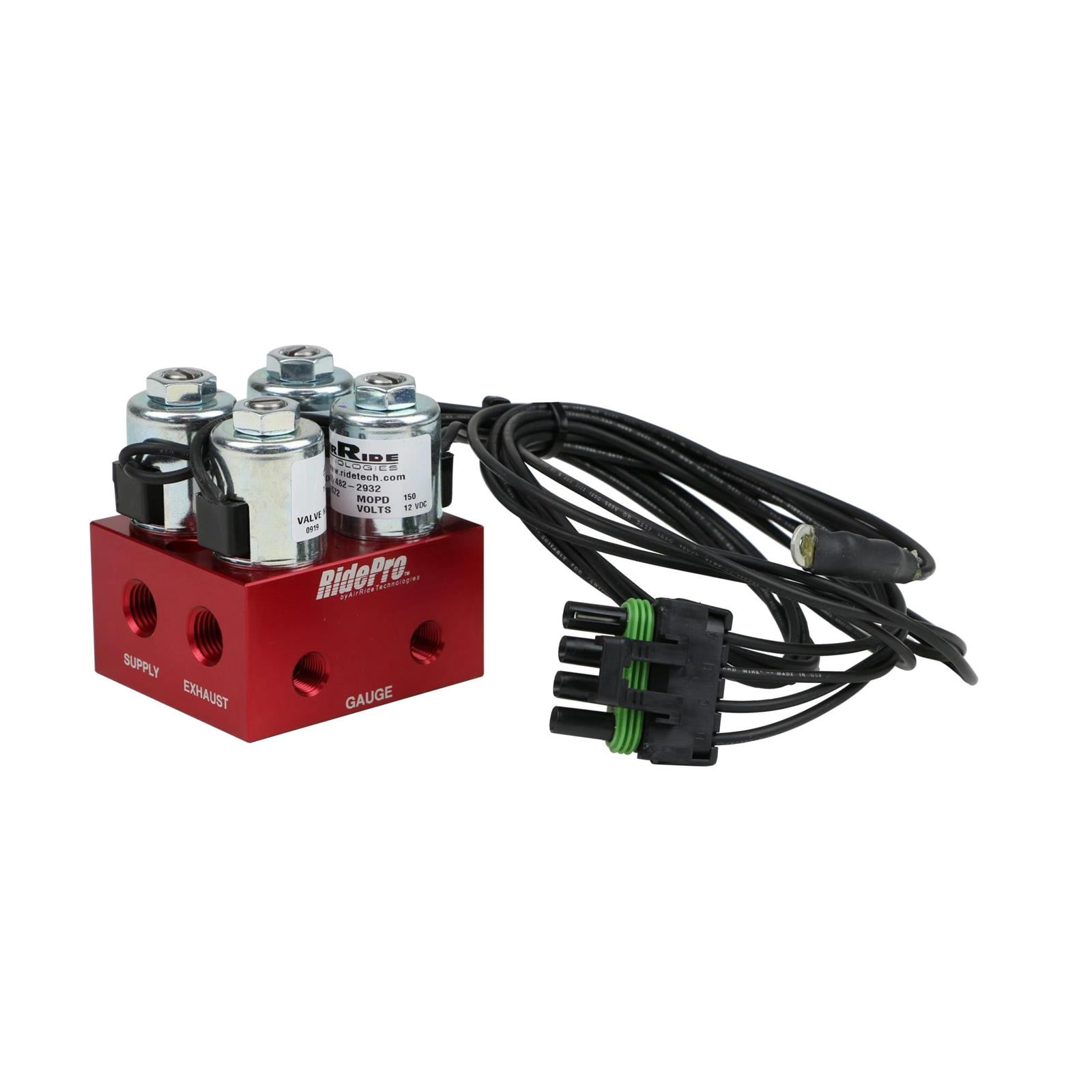 RideTech 31932501 Air Valve Block RidePro 2-Way W/ 1/4" NPT Ports ...