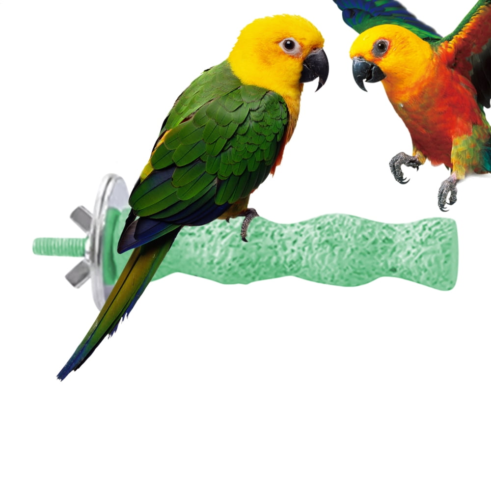 Ridecle Bird Paw Grinding Stick Toy Bird Cage Perch Stand Chewing Stick ...