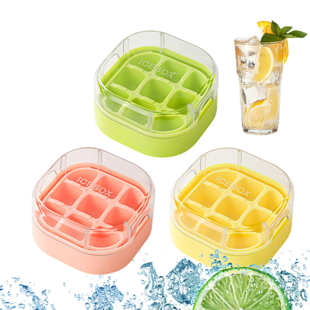 Ridecle Ice Trays for Freezer Set of 3 Ice Block Tray with Lid Reusable ...