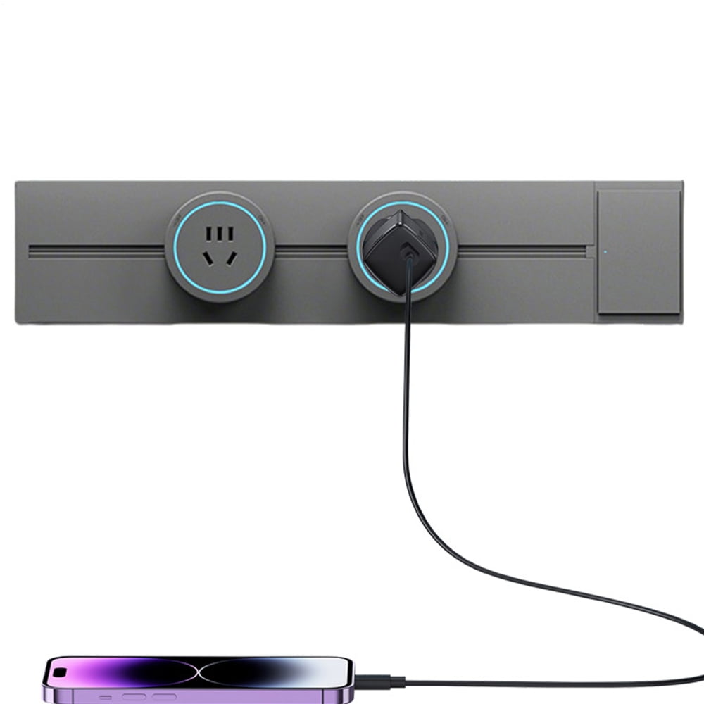 Ridecle Power Socket Track Adjustable Socket Track Detachable Movable ...