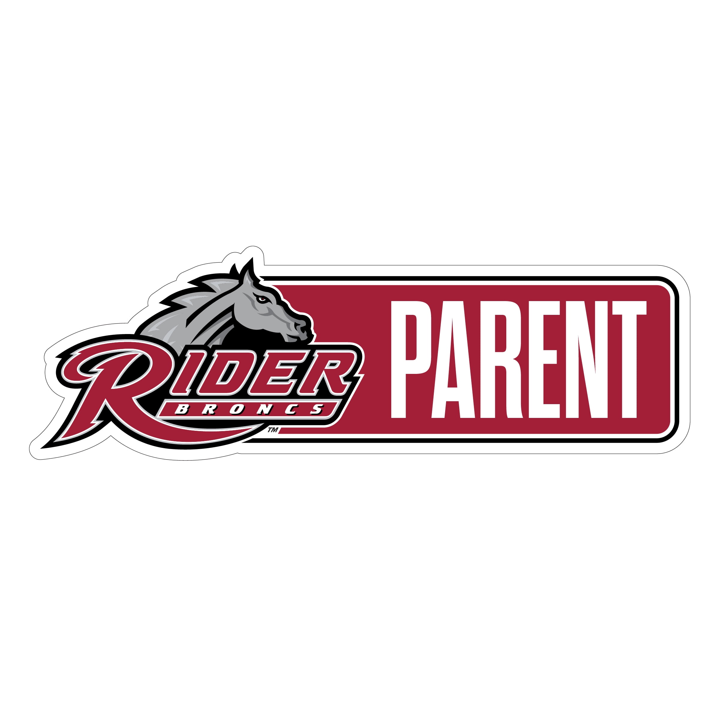 Rider University Broncs Proud Parent Die Cut Decal Officially Licensed ...