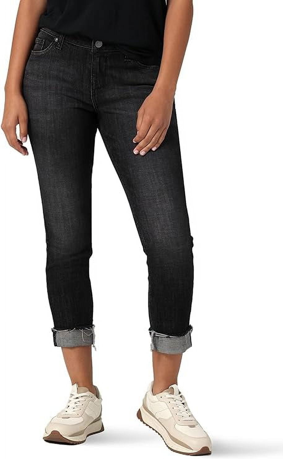 Riders by Lee Indigo Women's Fringe Cuff Boyfriend Jean 12 - Walmart.com
