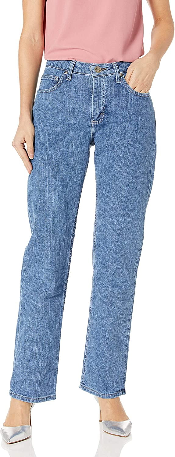 Riders by Lee Indigo Women's Relaxed Fit Straight Leg Jean 8 Petite ...