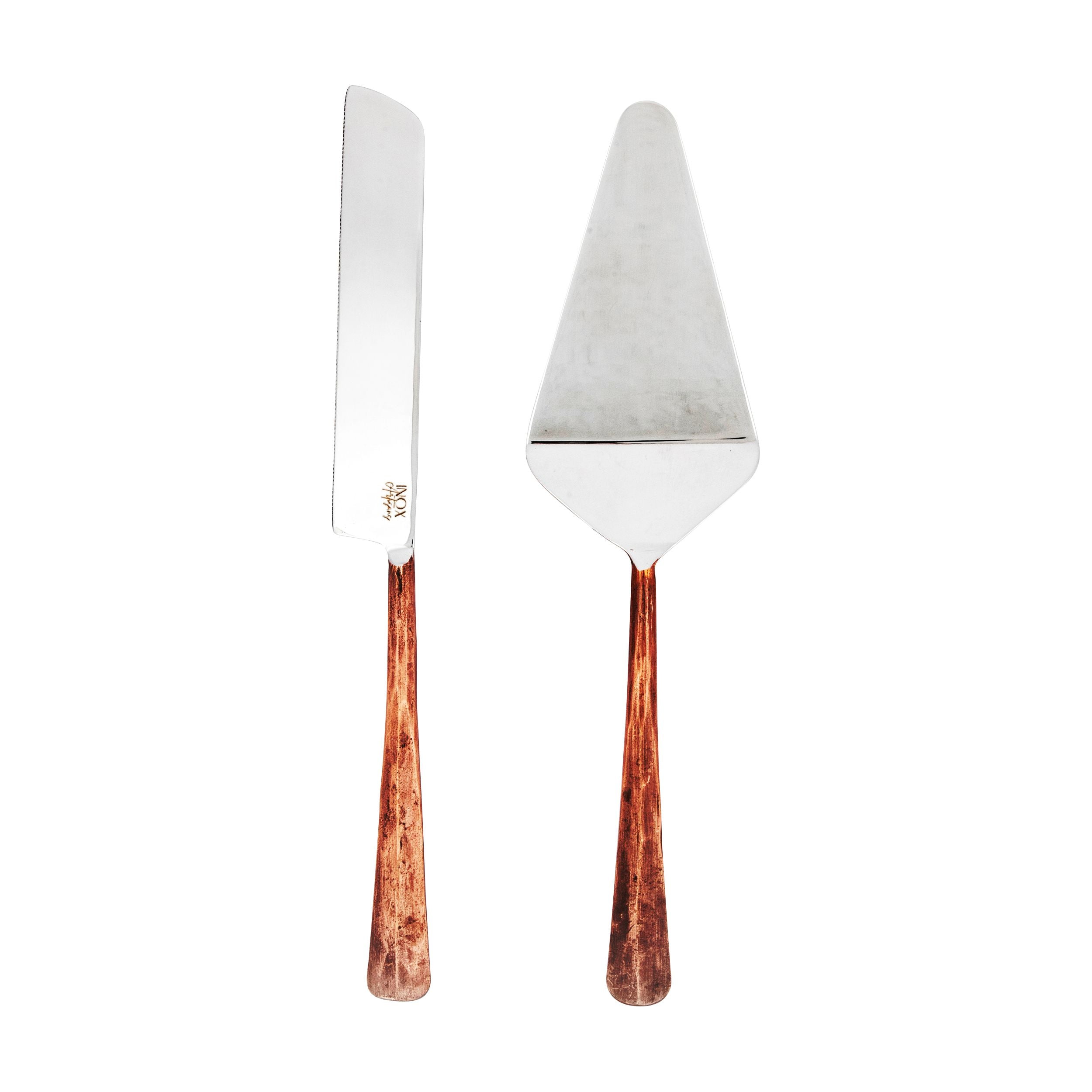 Ridge Copper Antique Cake Server Set - Walmart.com