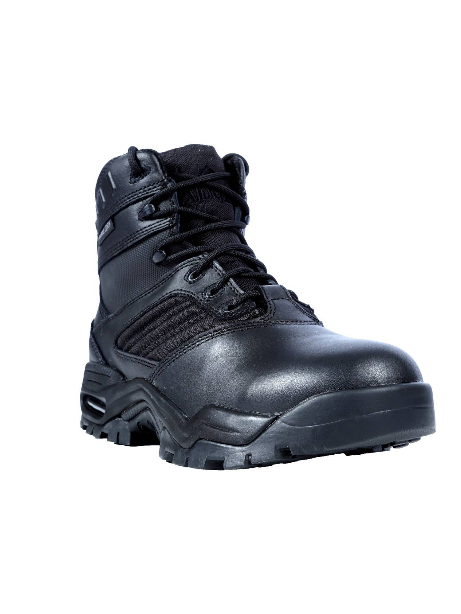 Ridge Footwear Men's Ultimate Mid Zipper 6" Leather Boot Rip-Stop Nylon ...