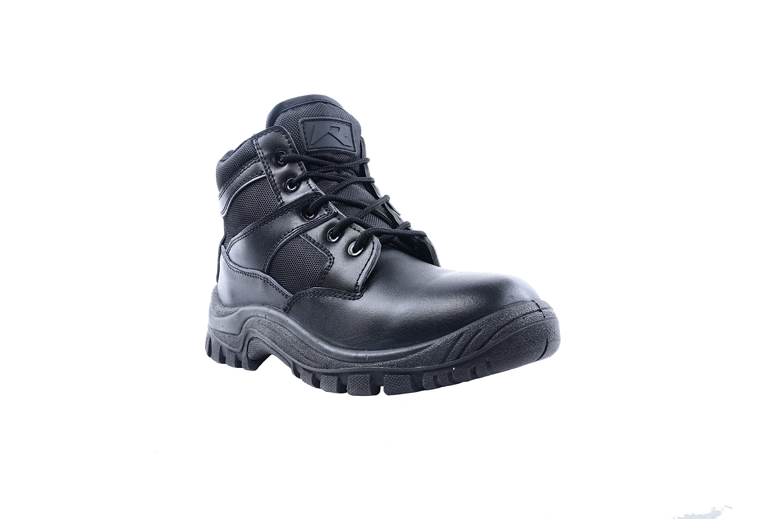 Ridge Footwear Men's Nighthawk Mid Size 6" Tactical Black Leather Boots ...