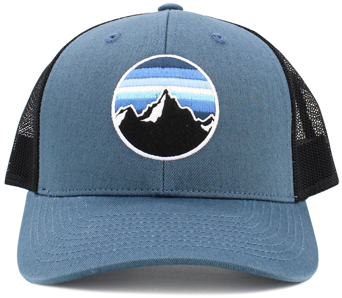 Ridge Line Logo Mountain Mesh Back Trucker Baseball Cap Hat Unisex ...