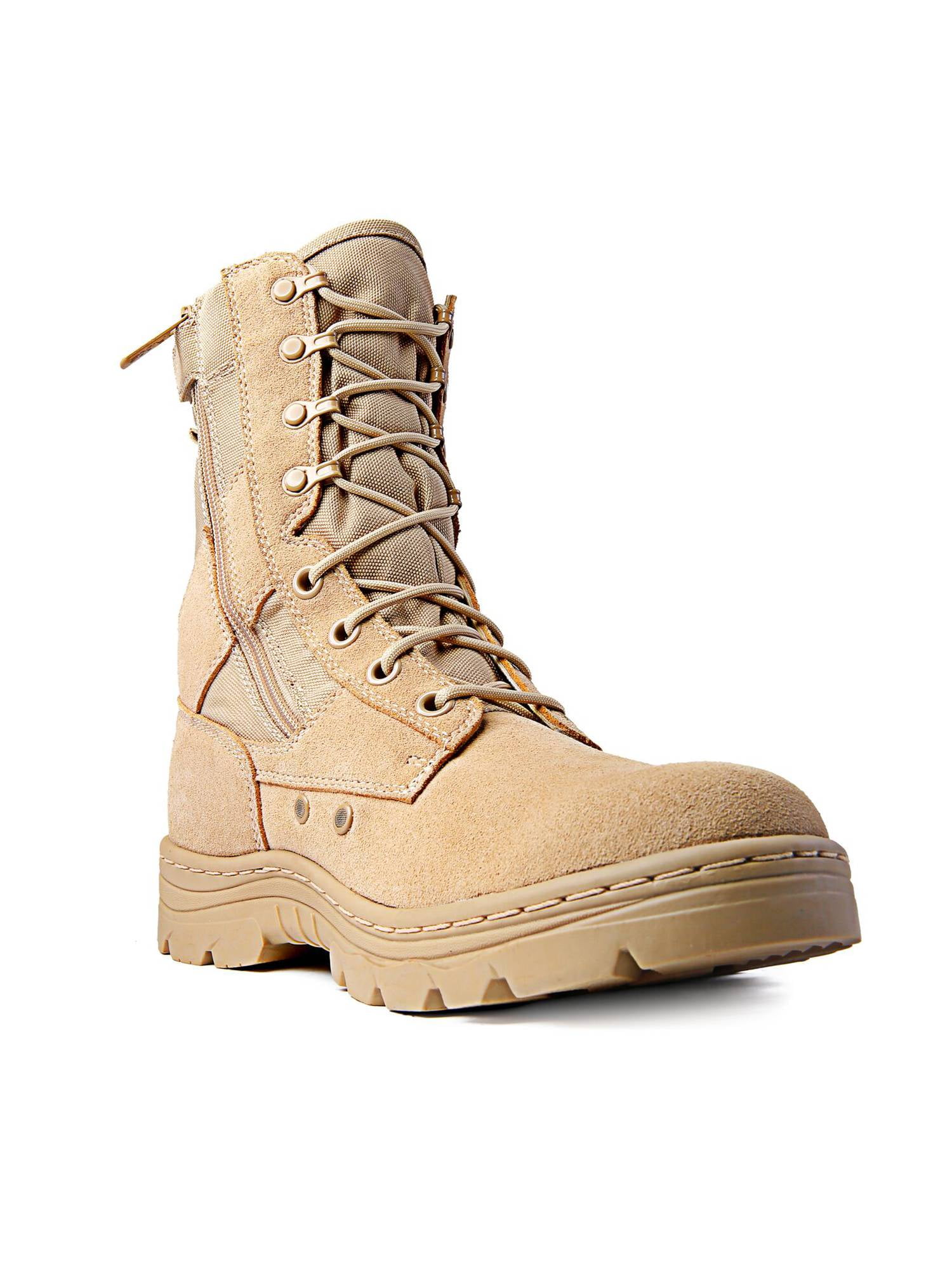 Ridge Men 8" Suede Leather Non-Slip Tactical Military Work Sand Shoe ...