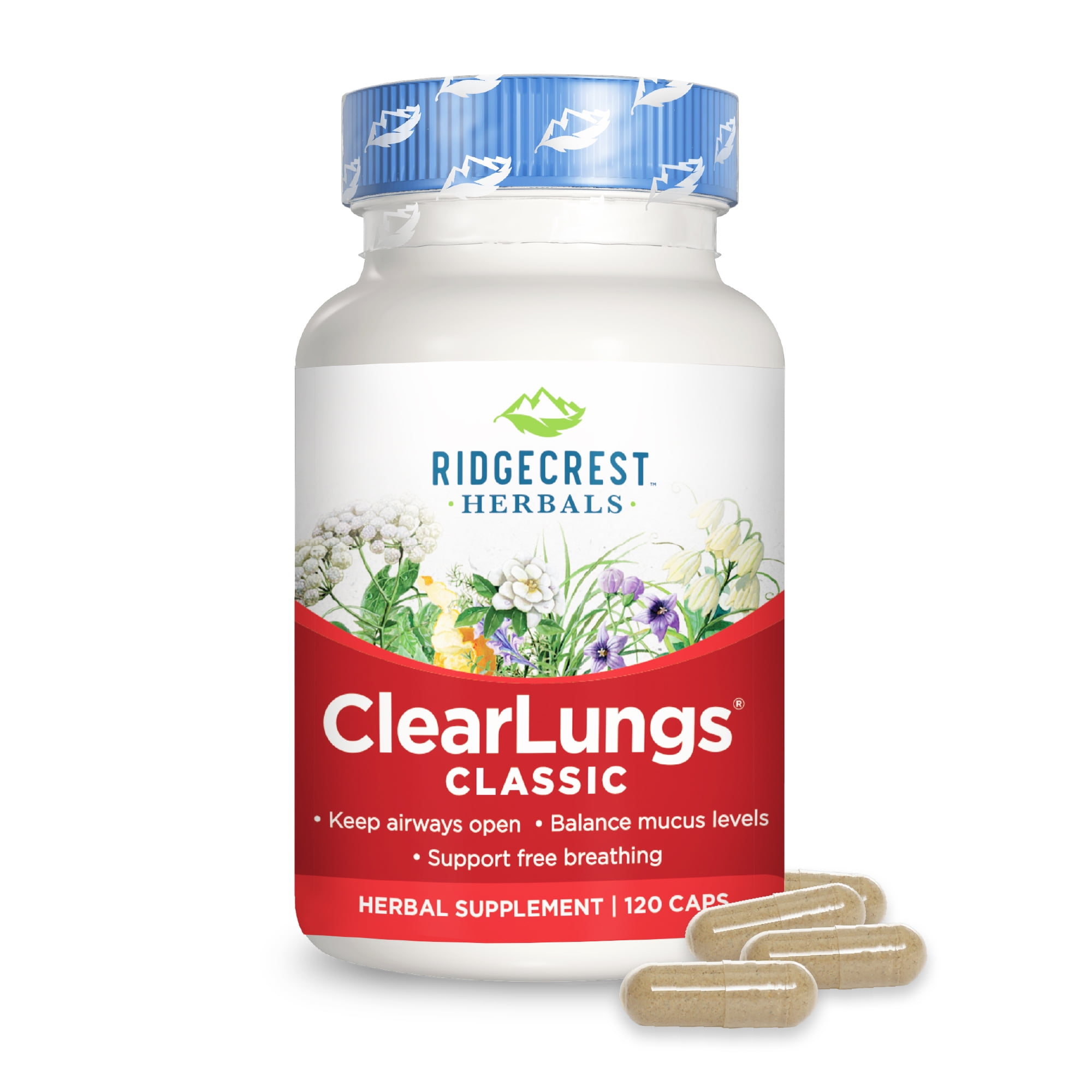 RidgeCrest Herbals ClearLungs Classic, Healthy Lung & Nasal Wellness ...