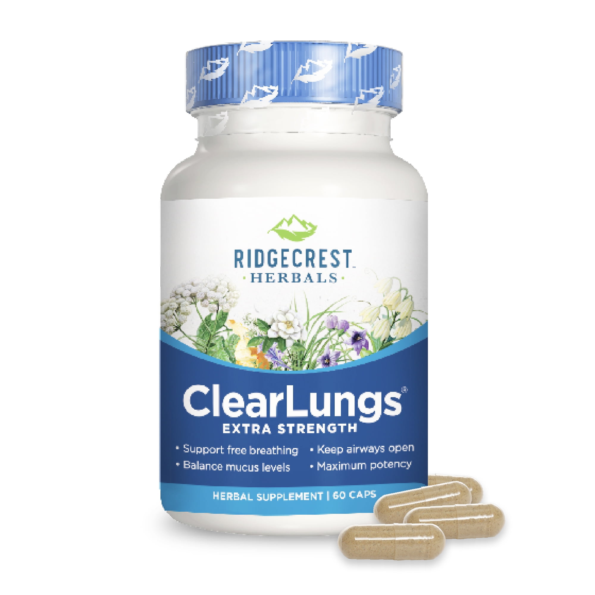 RidgeCrest Herbals ClearLungs Extra Strength, Daily Health Supplement ...