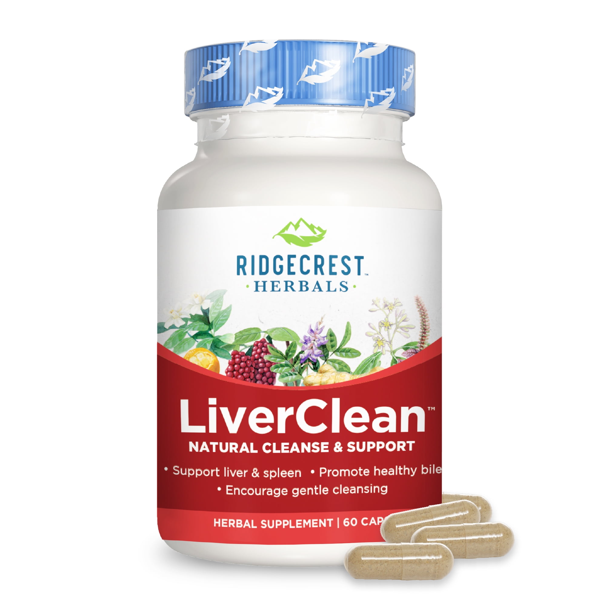 RidgeCrest Herbals LiverClean, Natural, Herbal Liver Support Supplement ...