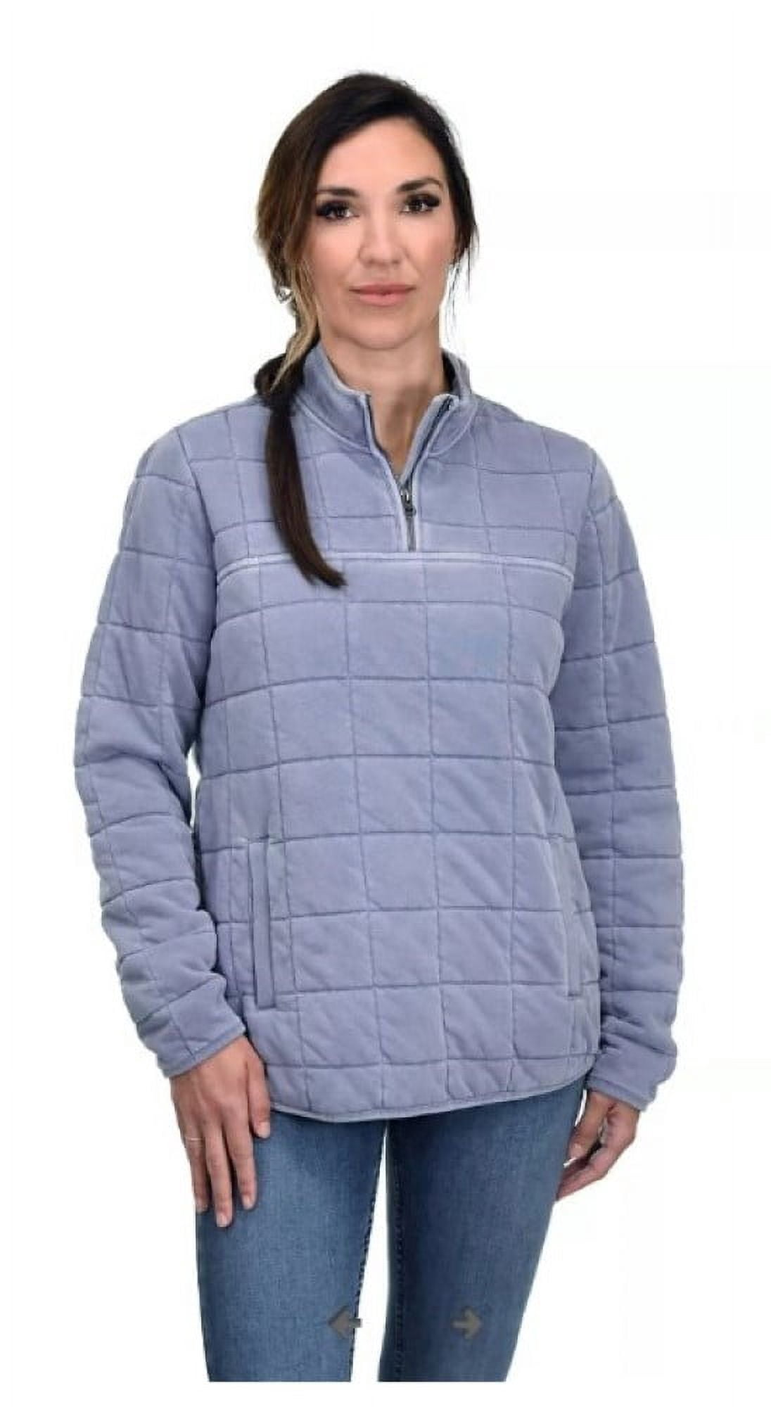 Ridgecut FLK23-9175 Women's Long Sleeve Quilted Pullover Medium ...