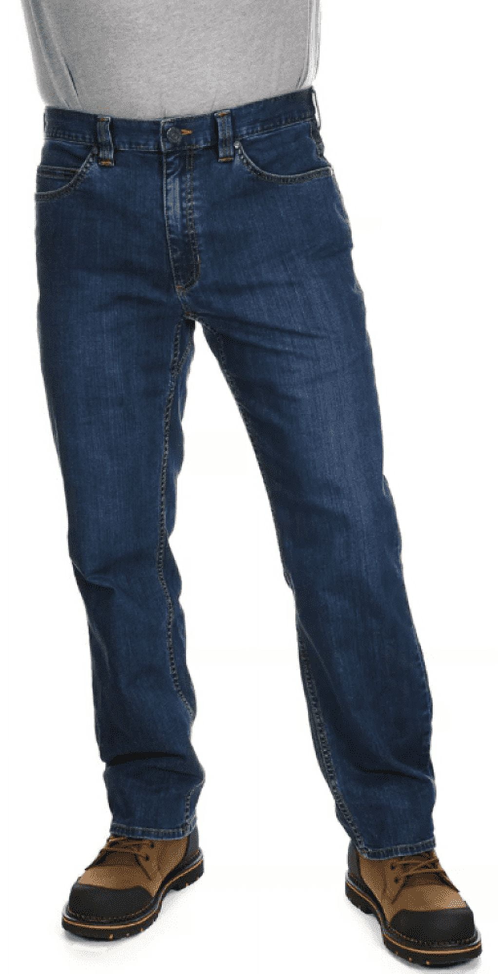 Ridgecut Men's Straight Fit Mid-Rise Denim Flex Work Jeans, Mare, Size ...