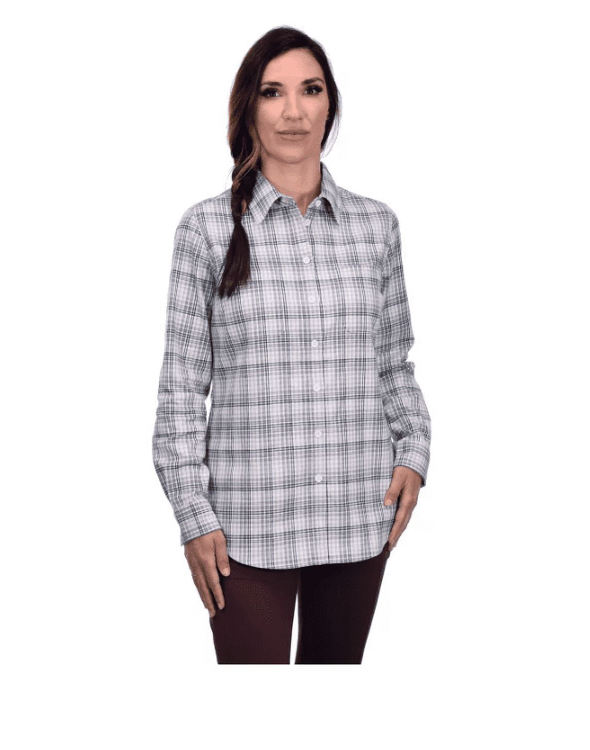 Ridgecut Women's Long Sleeve Flex Flannel Shirt (2XL) - Walmart.com