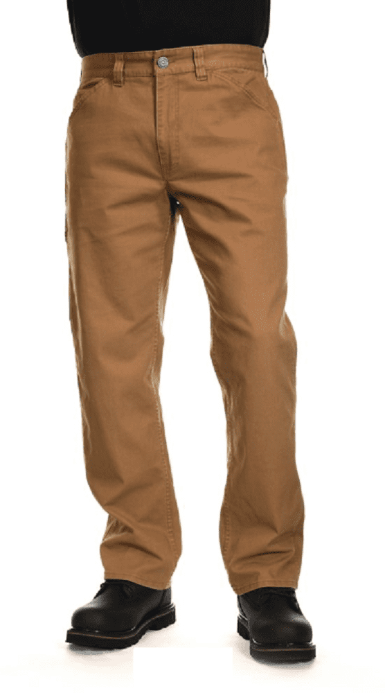 Ridgecut YMB-10271-TN Mid-Rise Straight Canvas Work Pants for Men, Size ...