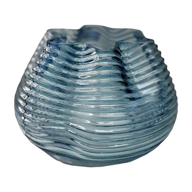 Ridged Glass Vase - Walmart.com