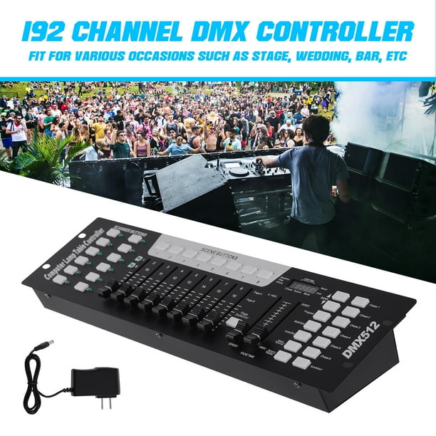 Ridgeyard 192 Channel DMX 512 Controller Stage Light DMX Console ...