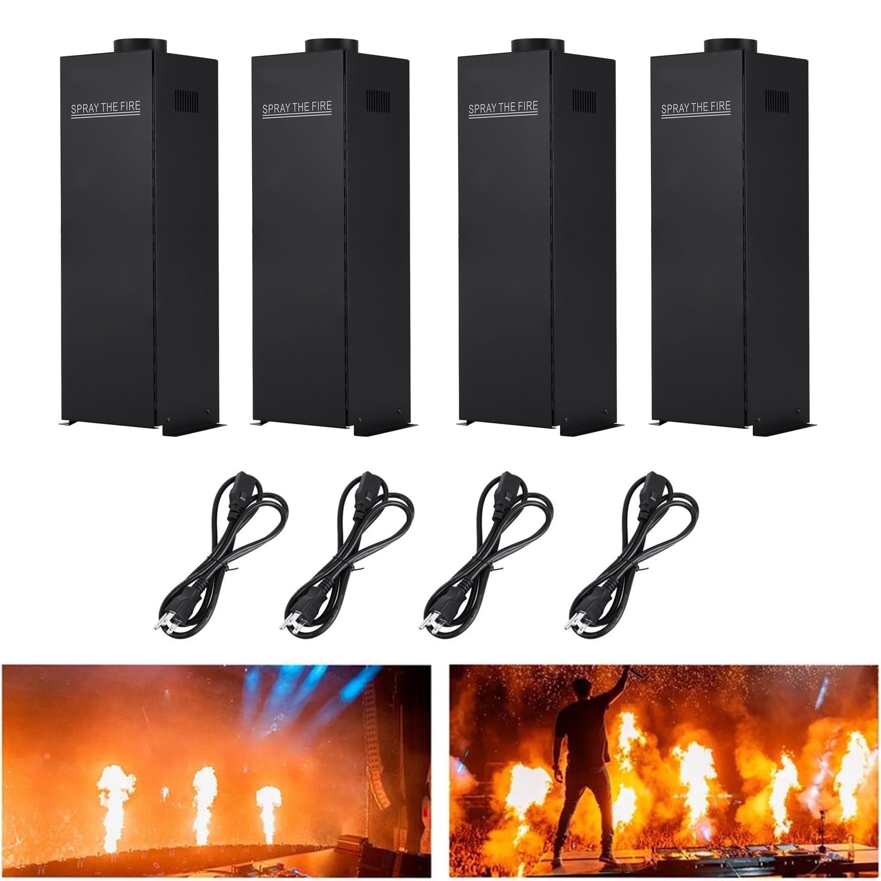 Ridgeyard 200 Watts Fire Spray Machine Flame Thrower DMX 512 Control ...