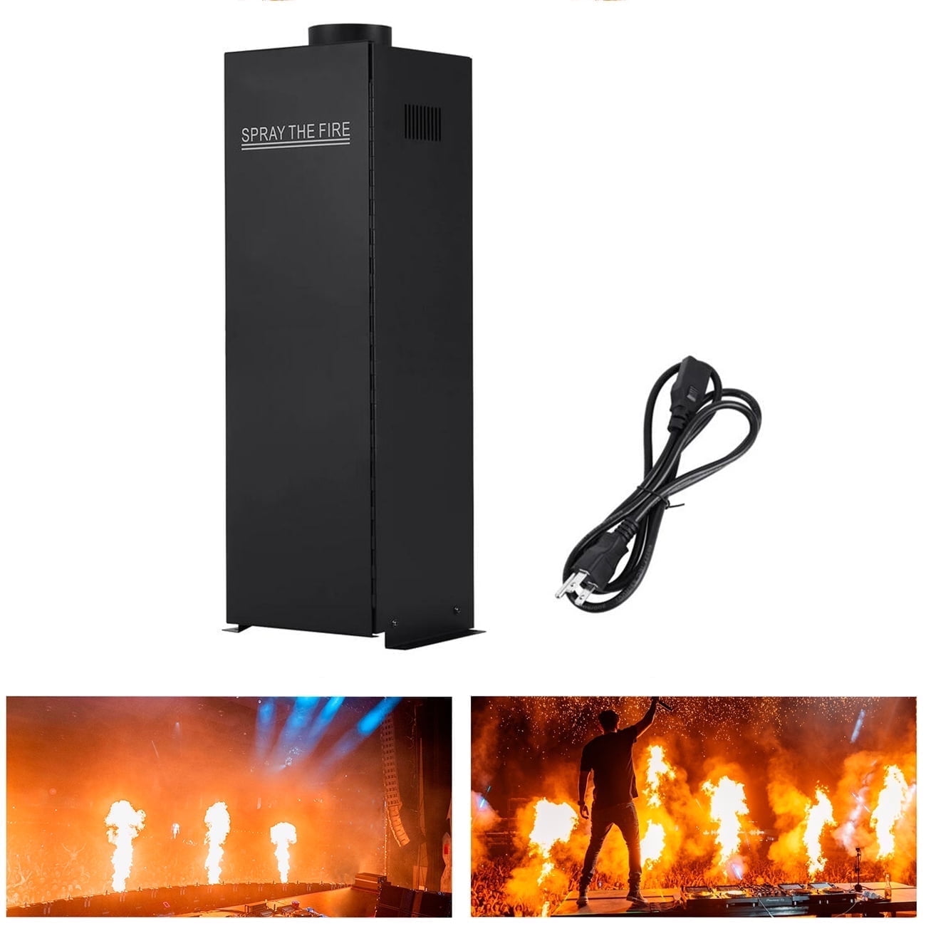 Ridgeyard 1-Pack 200W Flame Spray Stage Effect Machine Flame Thrower ...