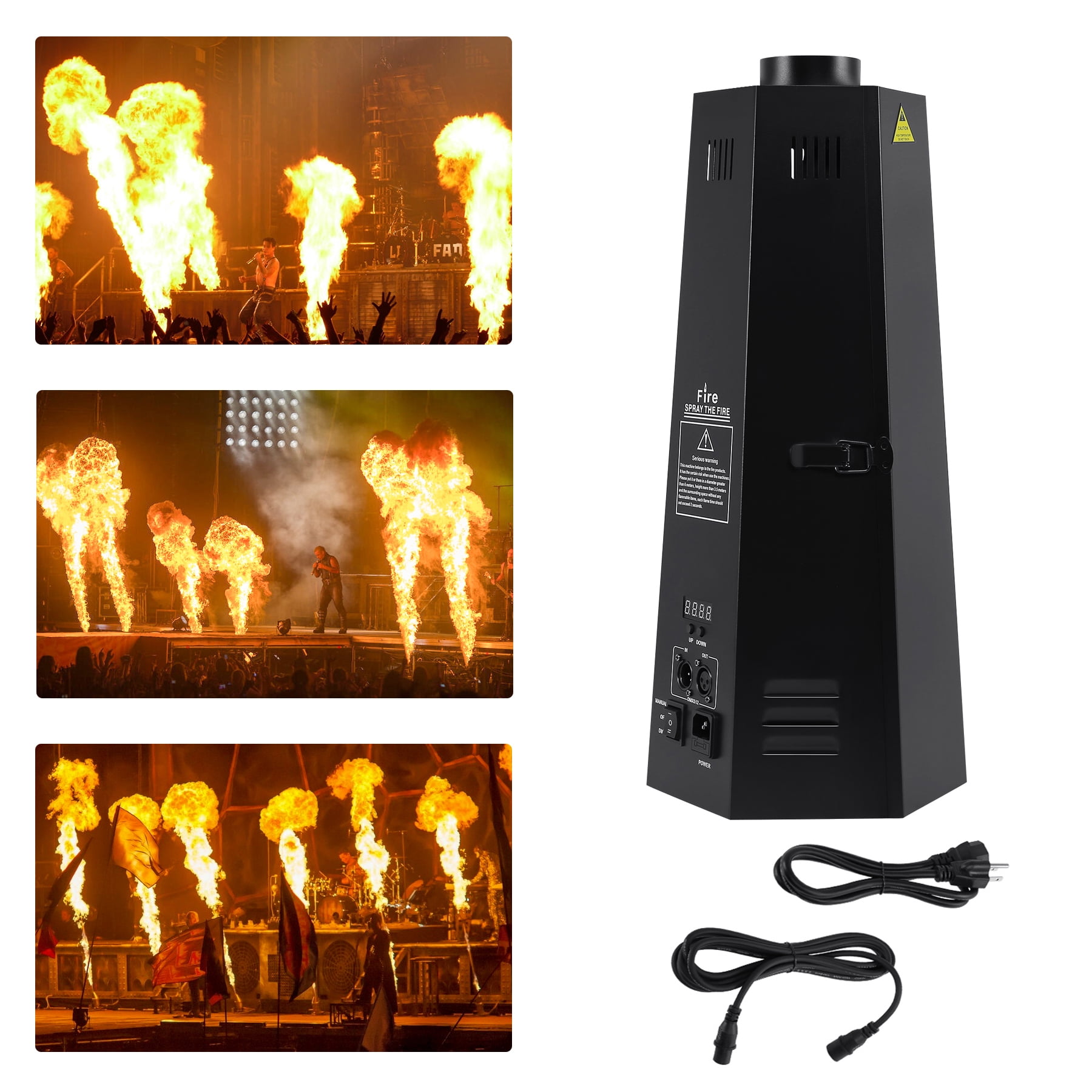 Ridgeyard 200W Stage Fire Machine Spray Flame Machine Stage Party ...
