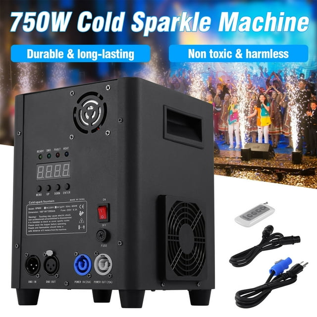 Ridgeyard 750W Cold Spark Machine Stage Effect DMX Remote Stage Cold ...
