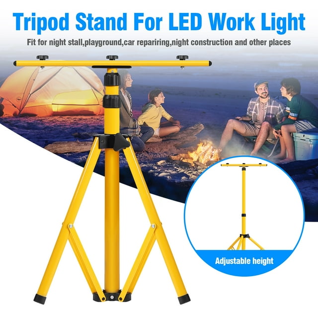 Ridgeyard Adjustable Tripod Stand for Work Light PAR Flood LED Dual ...