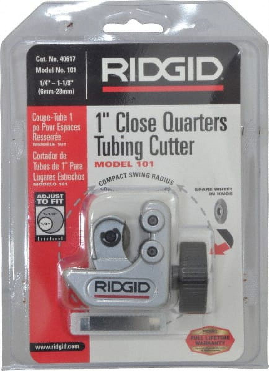 Ridgid 1/4" to 1-1/8" Pipe Capacity, Close Quarters Mini Tubing Cutter ...