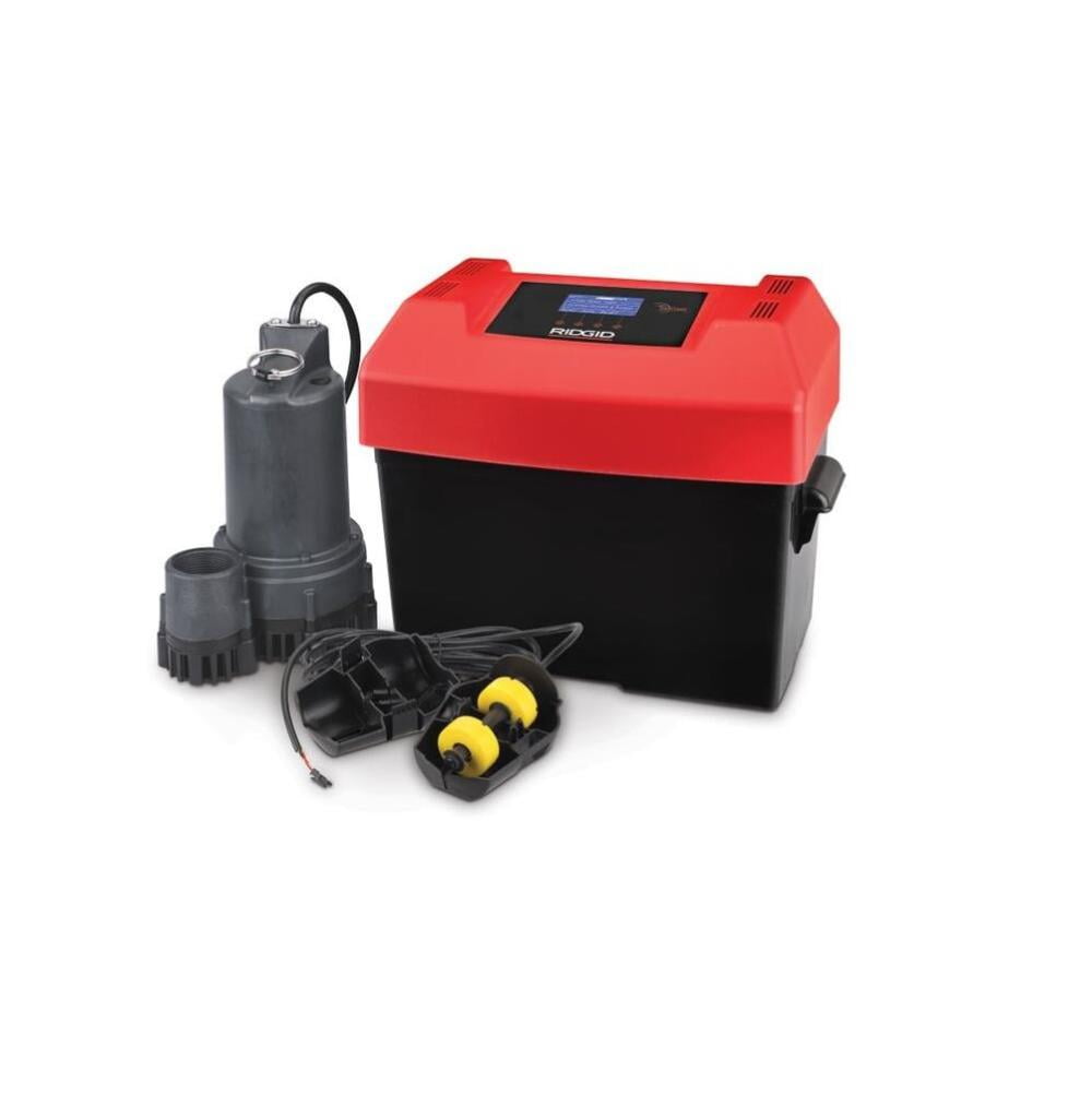 Ridgid 12V Battery Backup Sump Pump System - Walmart.com