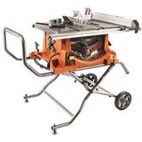 RIDGID 15-AMP HEAVY-DUTY TABLE SAW WITH STAND, 10 IN. - Walmart.com