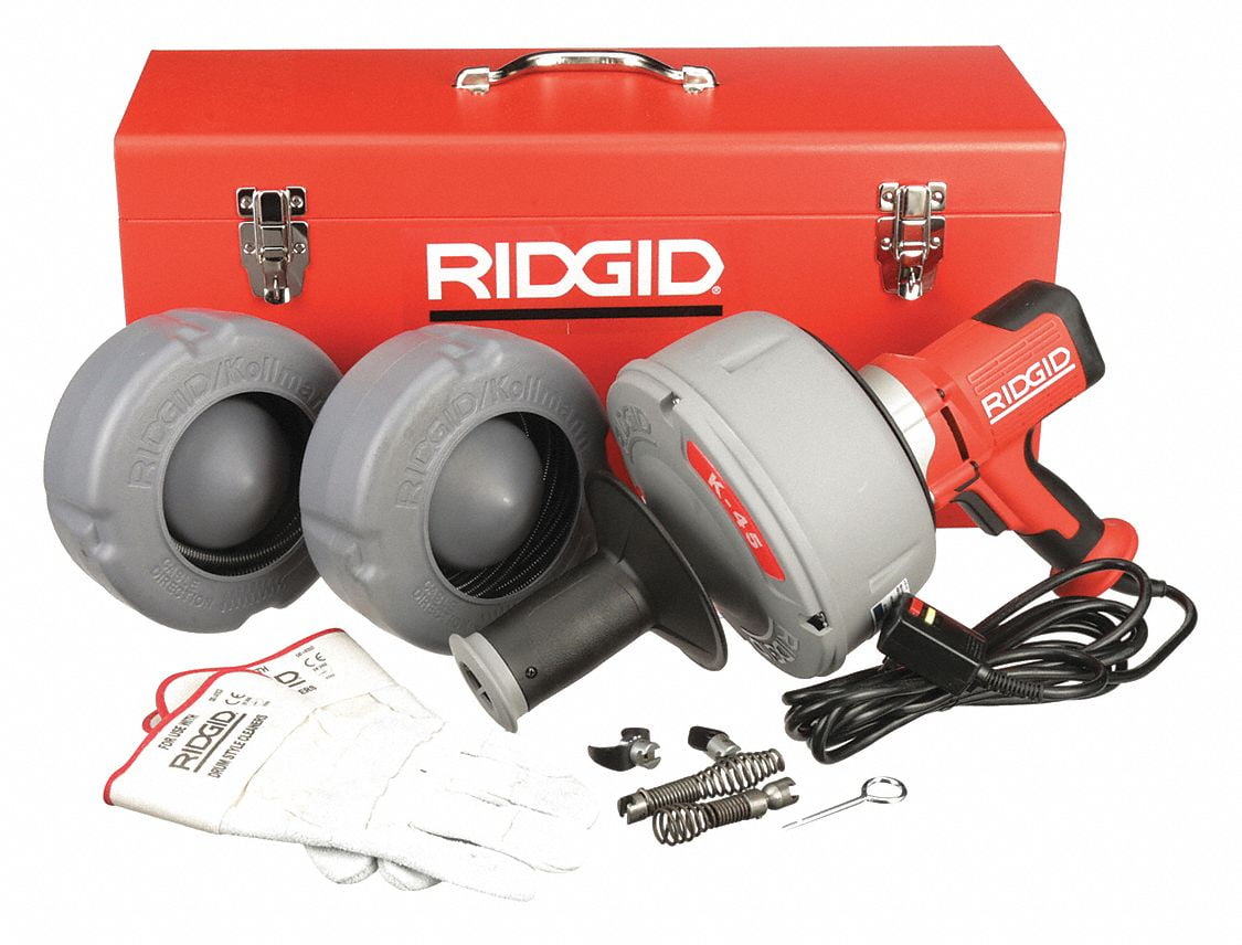Ridgid Drain Cleaning Gun Kit,Manual,600 RPM K-45-7 - Walmart.com
