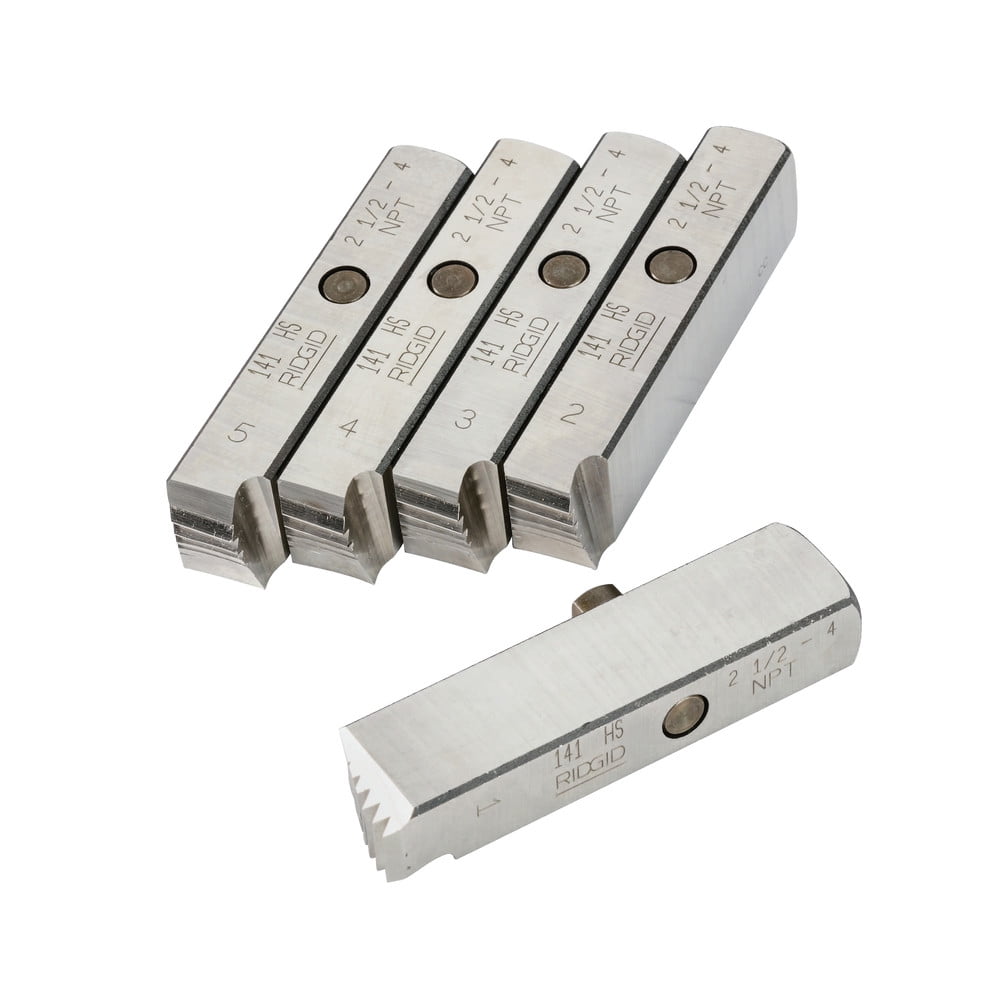 Ridgid Pipe Die Set,HS,NPT,2 1/2 To 4 In,PK5 38120 - Walmart.com