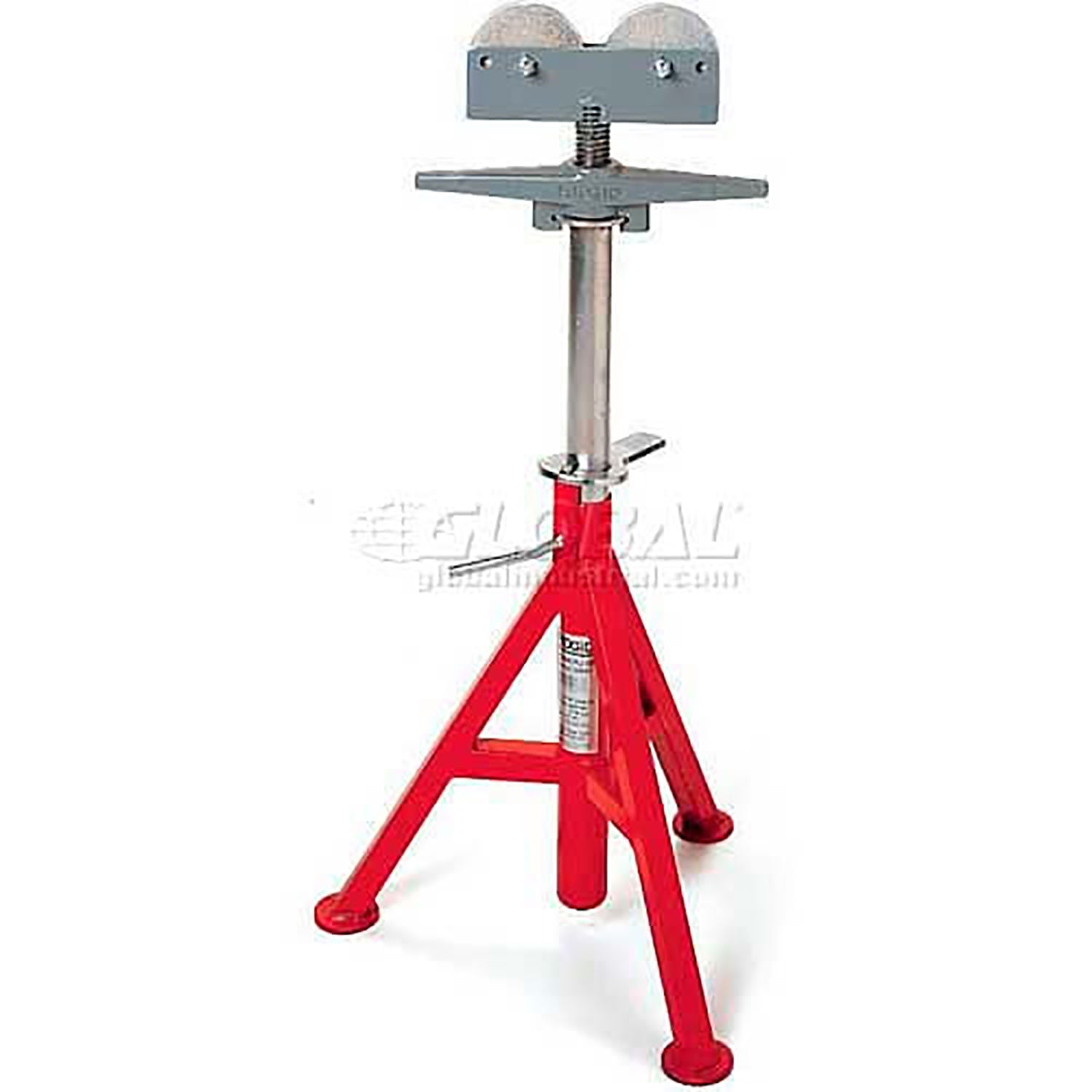 RIDGID Model No. Rj-98 Roller Head Pipe Stands 12"" Max. Pipe Capacity ...
