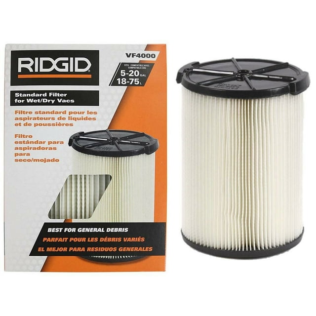 Ridgid Standard Wet/dry Vac Filter Vf4000 (White, 1) (Original Version ...
